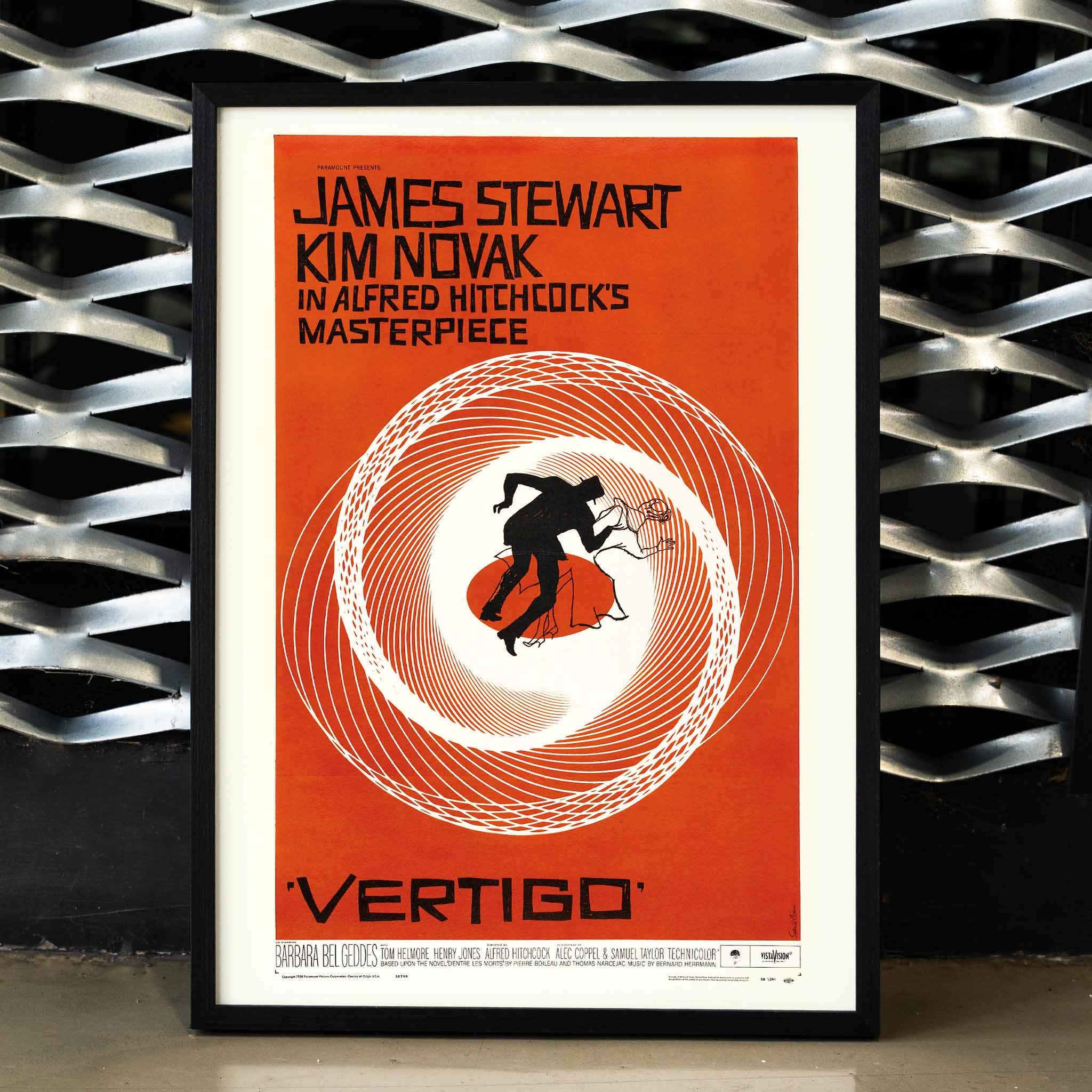 Poster | Vertigo Movie Poster by Saul Bass Hitchcock 1958 | MORYARTY ...